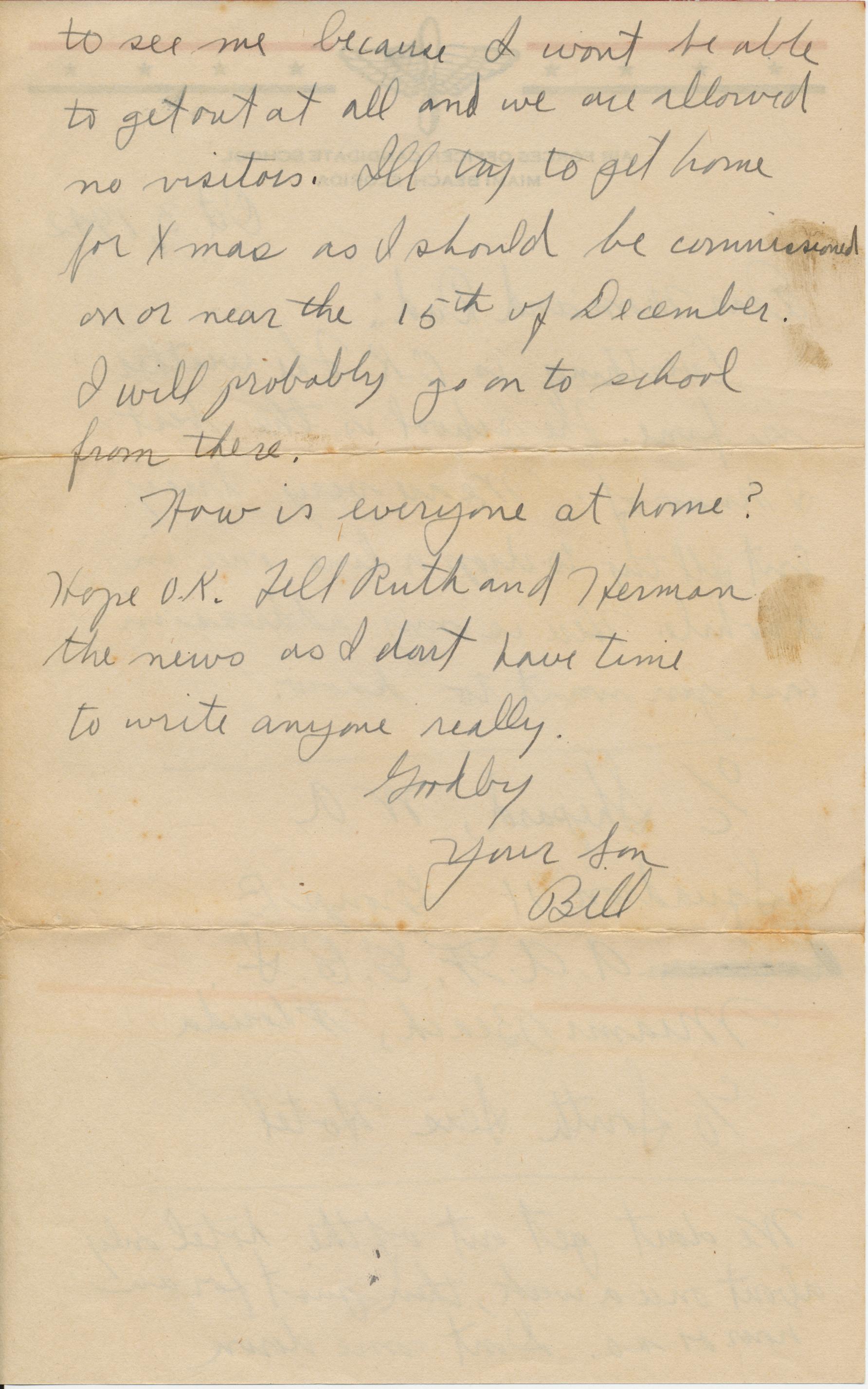October 3, 1942 William Shepard to home… – jen's ancestors